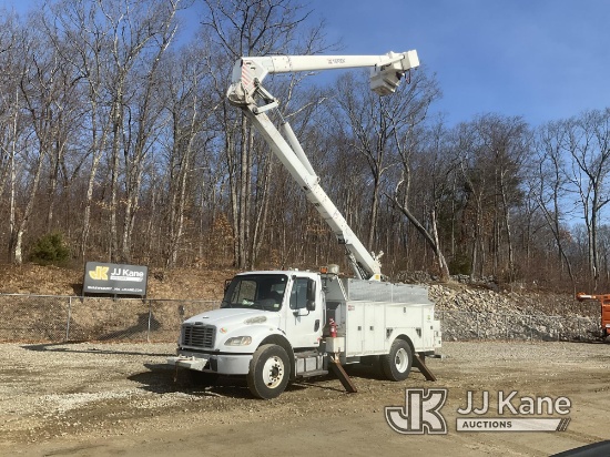 (Shrewsbury, MA) HiRanger HR52-MH, Material Handling Bucket Truck rear mounted on 2012 ...