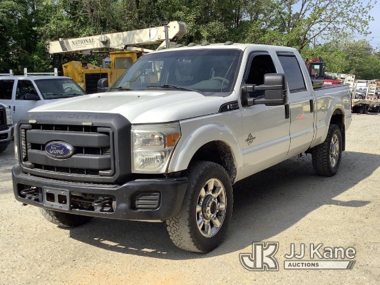 2012 Ford F350 4x4 Crew-Cab Pickup Truck Runs & Moves, Check Engine ...
