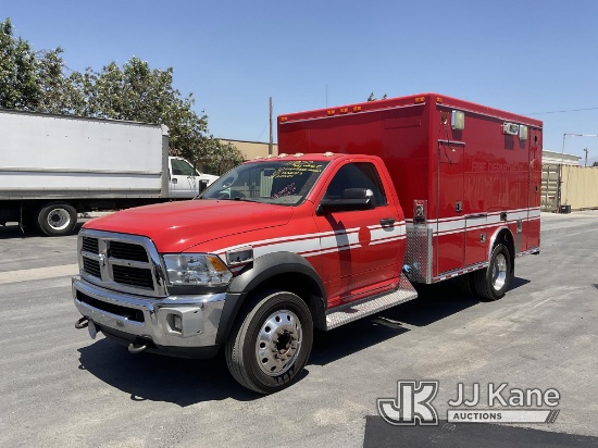 2011 Dodge Ram 4500 Ambulance/Rescue Vehicle Runs & Moves | Commercial ...