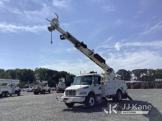 (China Grove, NC) Altec DM47-BR, Digger Derrick rear mounted on 2011 ...