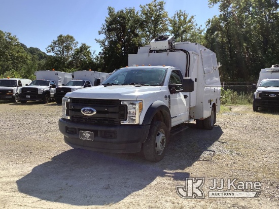 2017 Ford F550 4x4 Air Compressor/Enclosed Utility Truck Runs & Moves ...