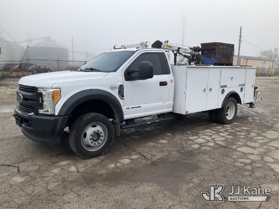 2017 Ford F550 4x4 Mechanics Service Truck Runs & Moves, PTO Engages ...