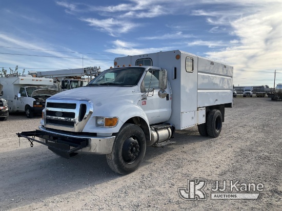 2013 Ford F750 Chipper Dump Truck, Bad fuel system and DEF system and lift on dump bed Runs ...