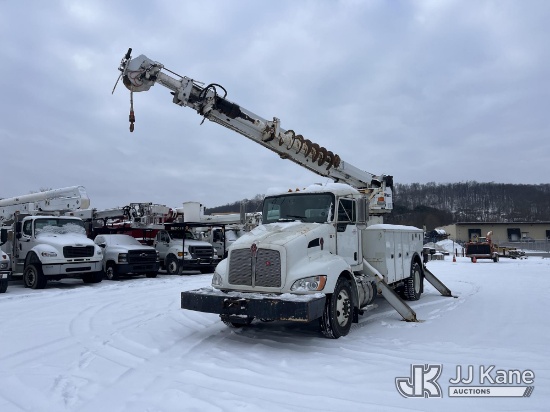 Altec DM47-TR, Digger Derrick rear mounted on 2015 Kenworth T300 ...
