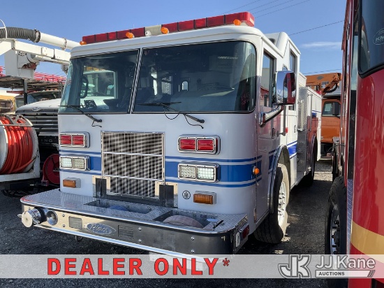 2001 Pierce Tilt Cab Pumper/Fire Truck Runs & Moves, Cab Will Not Tilt ...