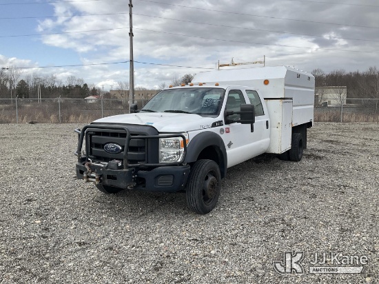 2015 Ford F550 4X4 Chipper Dump Truck Runs & Moves) (Dump Bed Issue, Driver & Passenger Seats ...