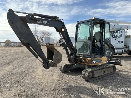2016 John Deere 35G Mini Hydraulic Excavator Runs, Moves & Operates ...