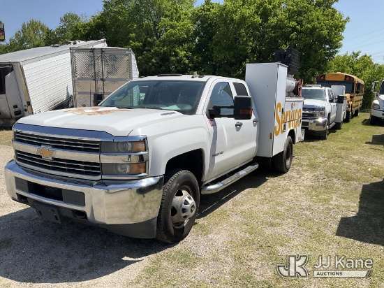 2015 Chevrolet Silverado 3500HD 4x4 Extended-Cab Service Truck Runs ...