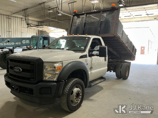 2016 Ford F450 Flatbed/Dump Truck Runs, Moves & Operates) (Engine ...
