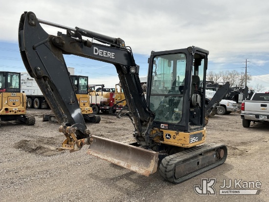 2016 John Deere 35G Mini Hydraulic Excavator Runs & Operates) (Missing ...