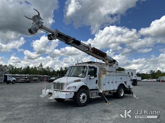 (China Grove, NC) Altec DM47-BR, Digger Derrick rear mounted on 2011 ...