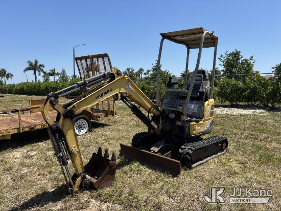2014 Yanmar VI017 Mini Hydraulic Excavator Not Running, Condition ...