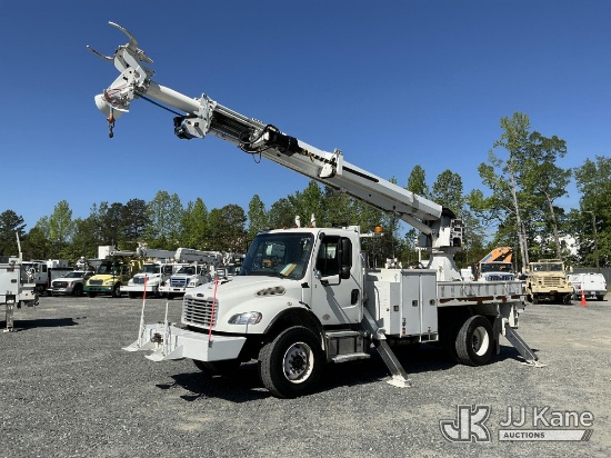 (China Grove, NC) Altec DM47-BR, Digger Derrick rear mounted on 2014 ...
