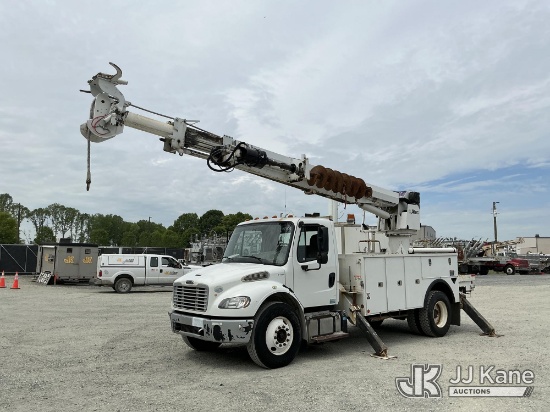 (China Grove, NC) Altec DM47B-TR, Digger Derrick rear mounted on 2014 ...