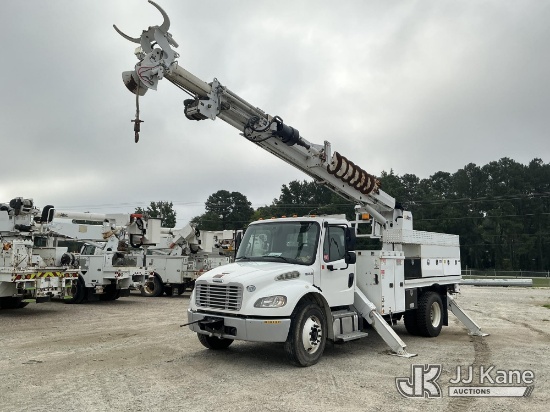 (Fayetteville, NC) Altec DM47B-BR, Digger Derrick rear mounted on 2014 ...