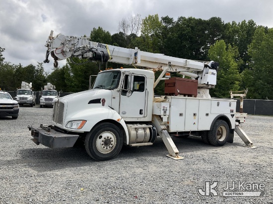 (China Grove, NC) Altec DM47B-TR, Digger Derrick rear mounted on 2016 ...