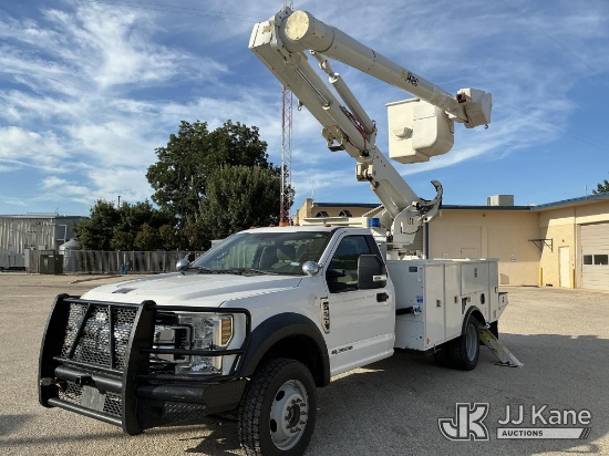 (Hondo, TX) Altec L37M, Material Handling Bucket Truck mounted behind ...