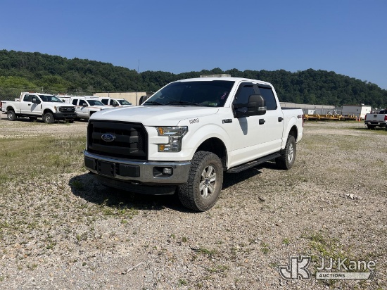 (Smock, PA) 2016 Ford F150 4x4 Crew-Cab Pickup Truck Runs & Moves, TPS Light On, Rust Damage ...