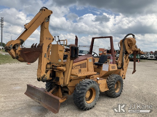 (Charlotte, MI) 1992 Case 660 Rubber Tired Vibratory Cable Plow ...
