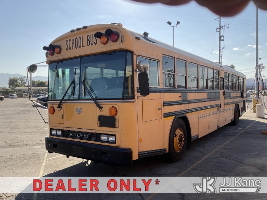 (Jurupa Valley, CA) 2011 Blue Bird School/Transit Bus Flat Nose School ...