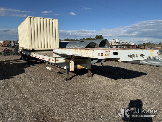 (Rupert, ID) 1984 Big Tex T/A Step Deck Trailer, 53' bed, Conex box on ...