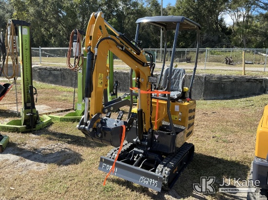 (Tampa, FL) Mini Hydraulic Excavator New) (Runs, Moves & Operates ...