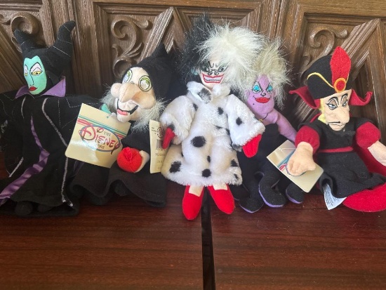 Disney Villains Mini Bean Bag Plush Set | Art, Antiques & Collectibles ...