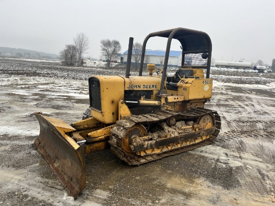 John Deere 450C Crawler Dozer, Steel Tracks, OROPS, 16'' Tracks, JD 3 ...
