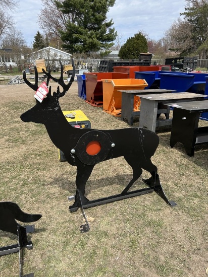 DEER SHOOTING TARGET, AR500, 3/8'' | Online Auctions | Proxibid