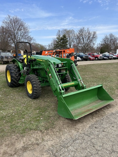JOHN DEERE 5090E TRACTOR WITH 540M LOADER, 4WD, 3PT, PTO, 2-REMOTES, 19 ...