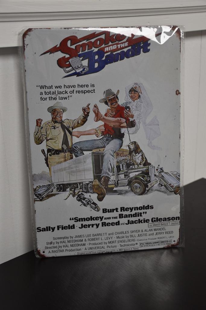 Smokey and The Bandit metal single sided sign | Proxibid