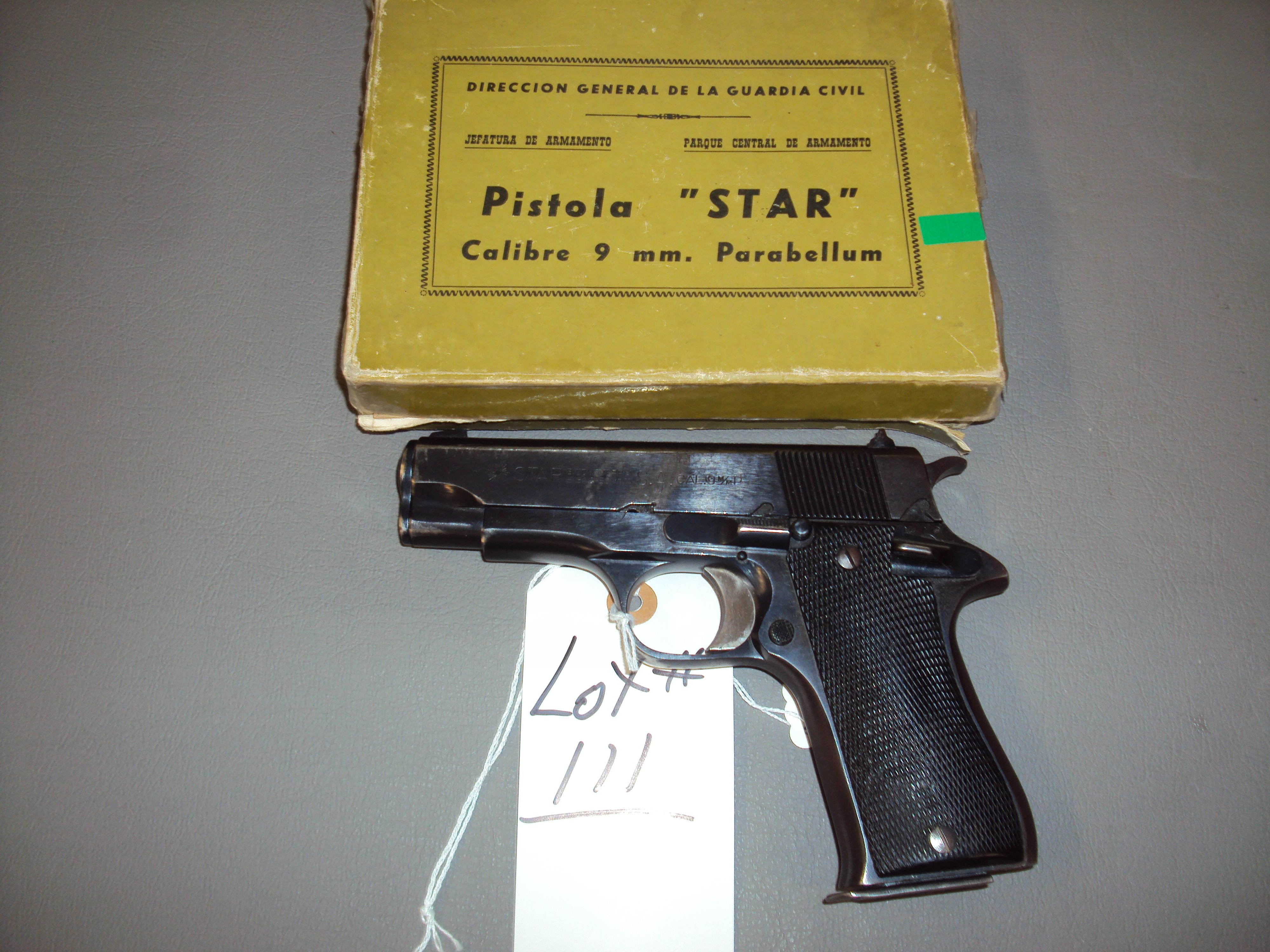 STAR 9MM PARABELLUM AUTO PISTOL WITH ORIGINAL BOX | Proxibid