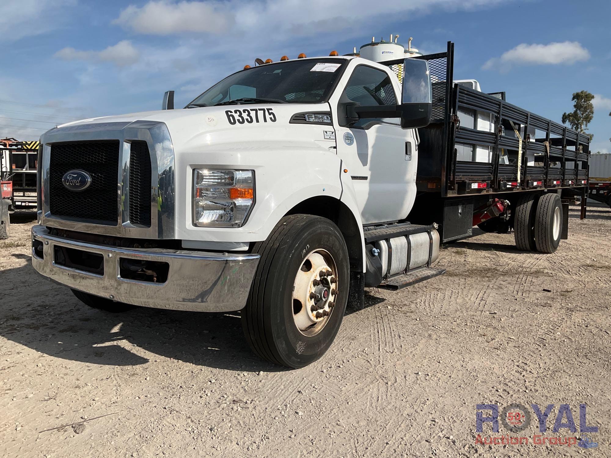 2017 Ford F-750 26FT Stakebody Flatbed with | Proxibid
