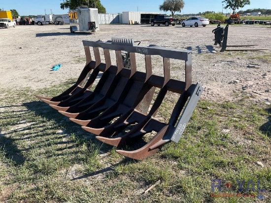 Root Rake Wheel Loader Attachment | Farm Equipment & Machinery Tractors ...