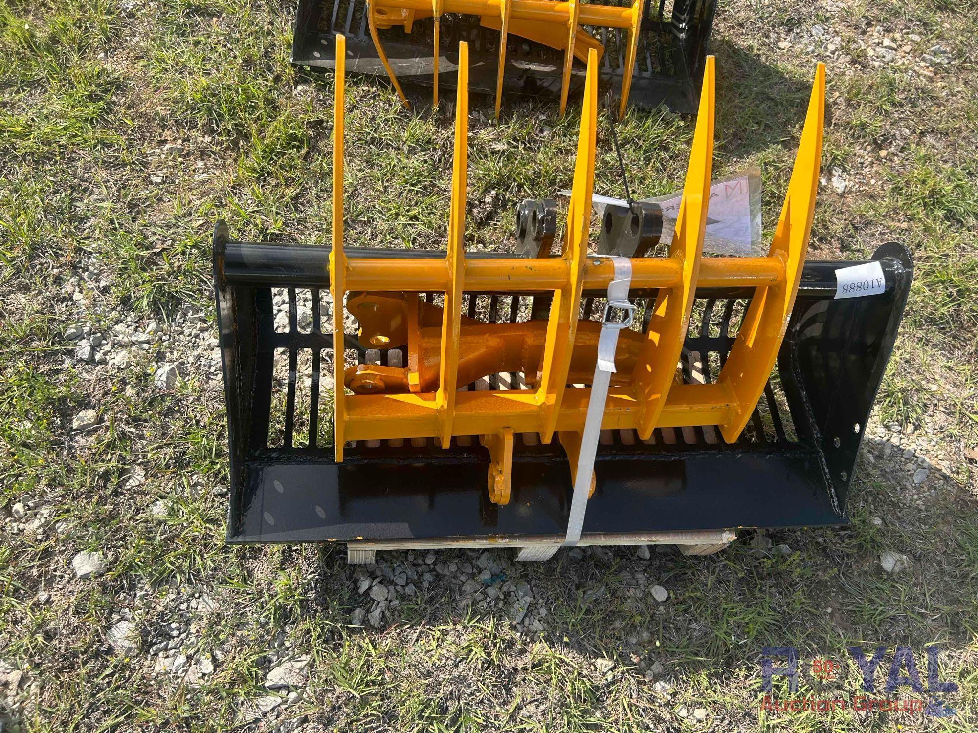 2024 Mini Excavator Sand Bucket, Ripper and Rake | Proxibid