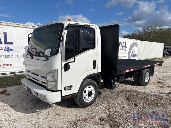 2011 Isuzu NPR-HD Tiltmaster Flatbed Truck | Commercial Trucks Hauling ...