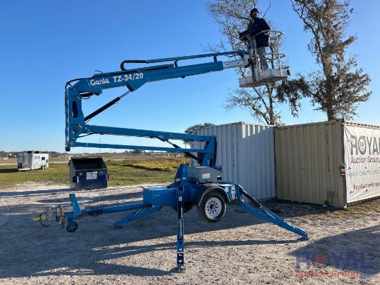2017 Genie TZ-34/20 34ft Towable Boom Lift | Heavy Construction ...