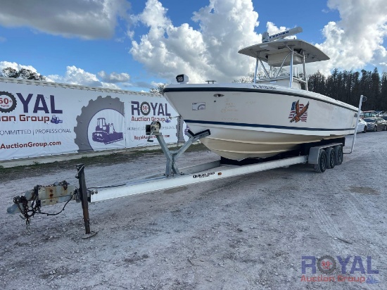 2004 Intrepid 300 29ft Boat with 36ft Tri-Axle Boat Trailer | Cars ...