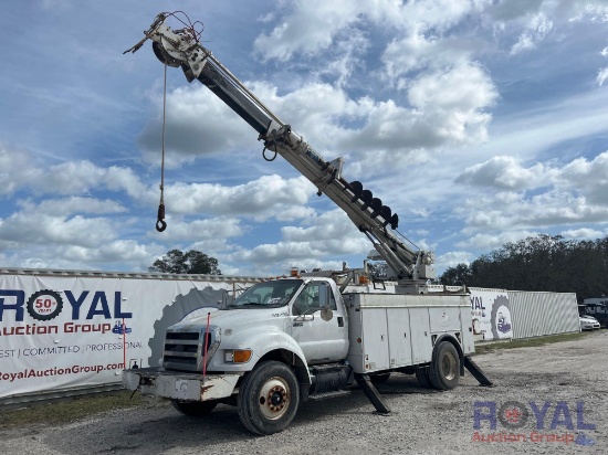 2011 Ford F-750 Terex Commander C4047 47ft Digger Derrick Truck ...