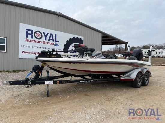 2018 Ranger Trail Bass Boat with T/A Boat Trailer | Online Auctions ...