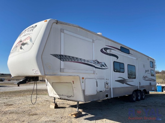 2007 39ft. Keystone Raptor 3712TS Tri Axle Toy Hauler Fifth Wheel ...