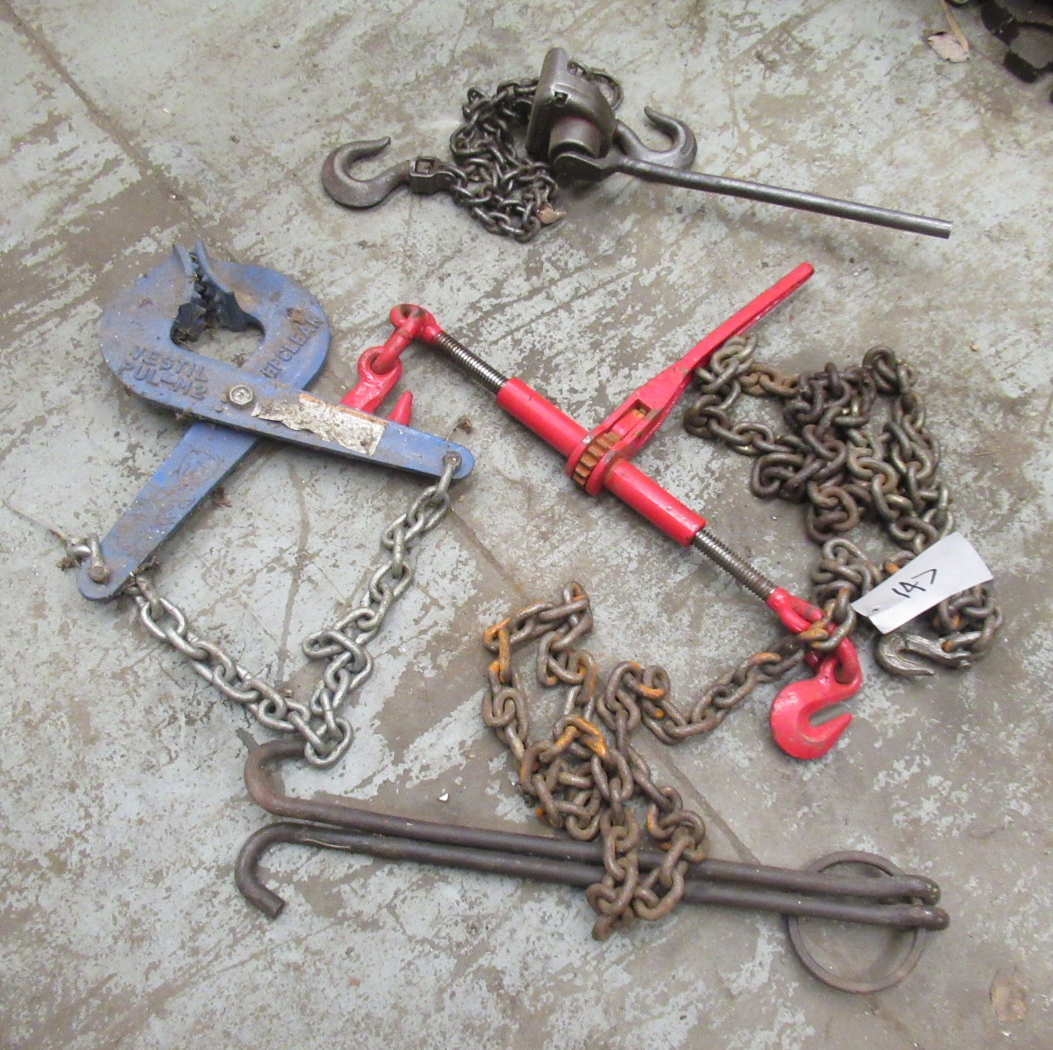 Ratcheting Chain Binder, Chain Fall, Metal | Proxibid