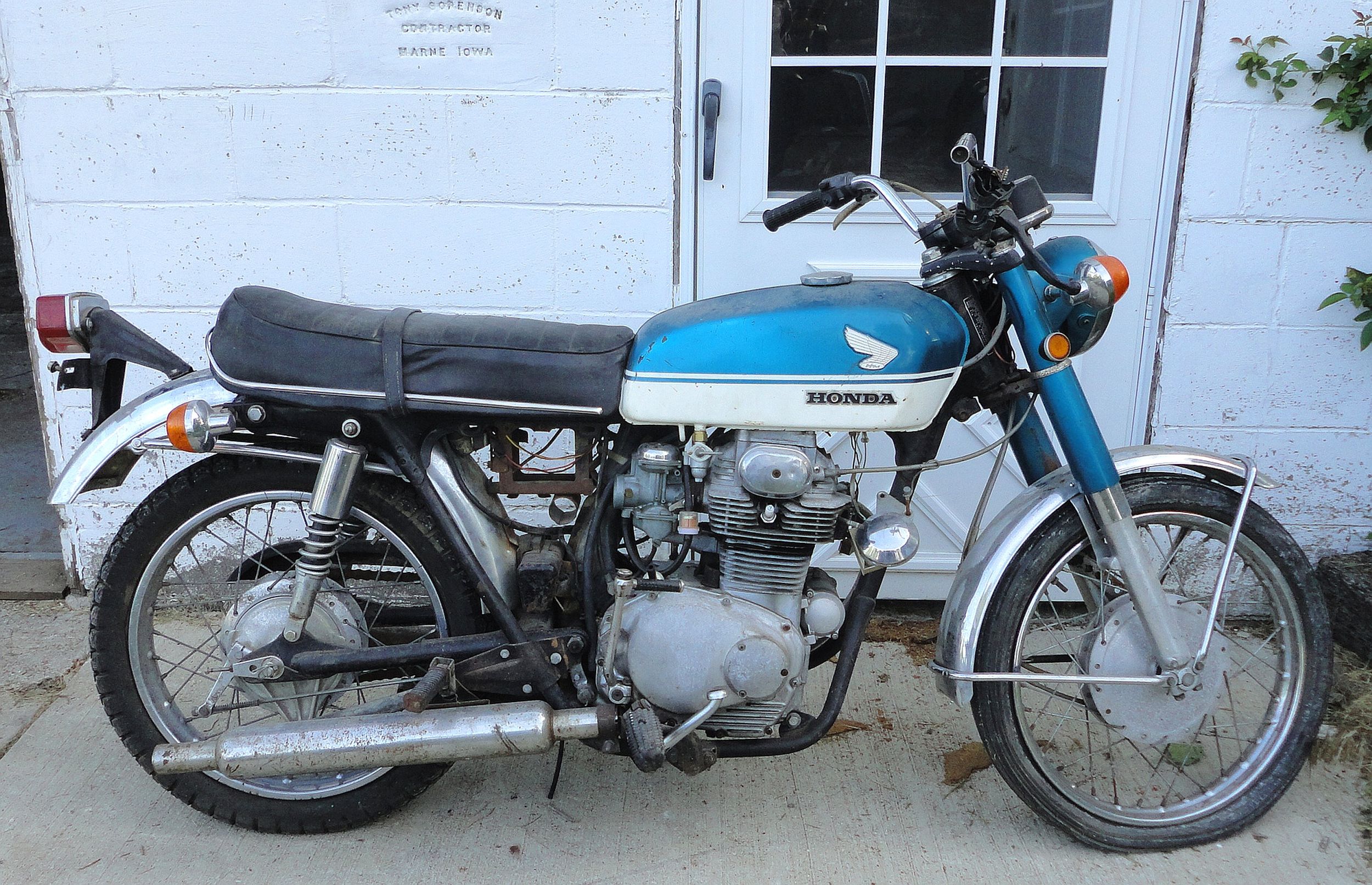 1971 Honda Cb350 Blue