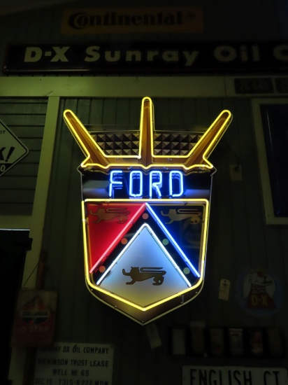 Reproduction 1950's Ford Crest Emblem Neon Sign | Art, Antiques ...