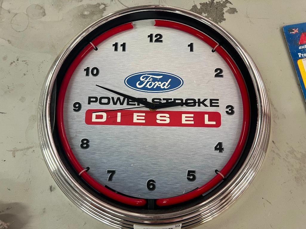 Ford Power Stroke Diesel Clock | Proxibid