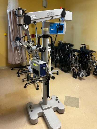 Zeiss S21 Surgical Microscope on Rolling Stand with Power source ...
