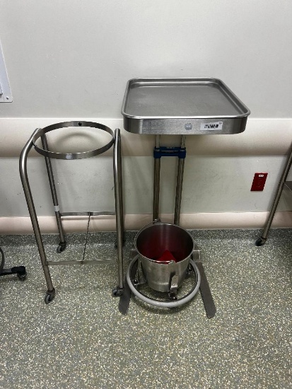 2 Rolling Stands and a medical waste disposal bucket | Industrial ...