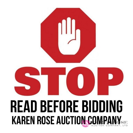 STOP - PLEASE READ BEFORE BIDDING | Online Auctions | Proxibid
