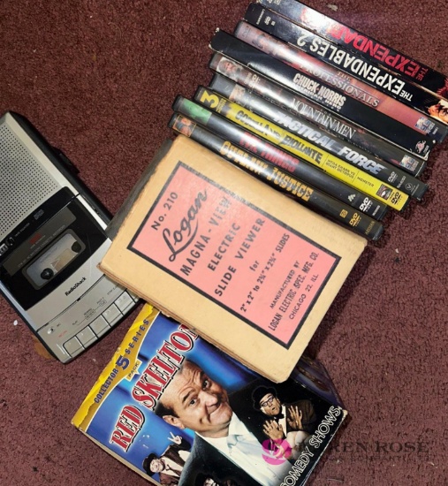 DVDs/recorder/vhs /electric slide viewer | Online Auctions | Proxibid