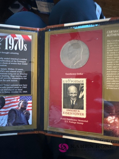 historic coin & stamp 1970s Eisenhower dollar | Online Auctions | Proxibid